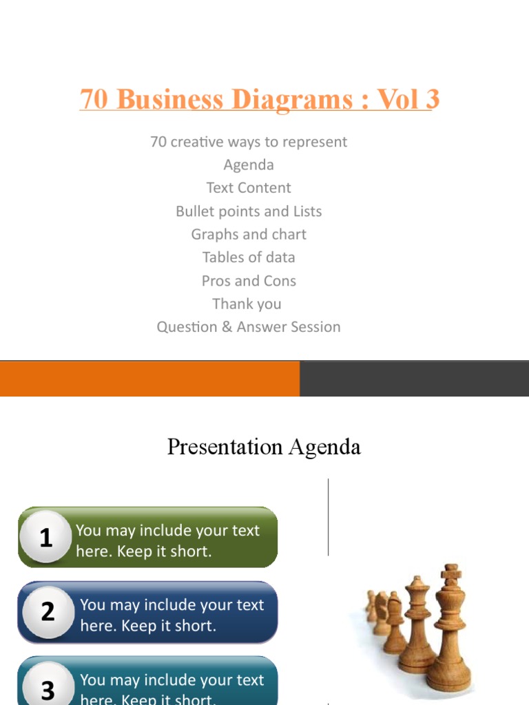 70 Business Diagrams: Vol 3 | PDF | Chart | Double Click