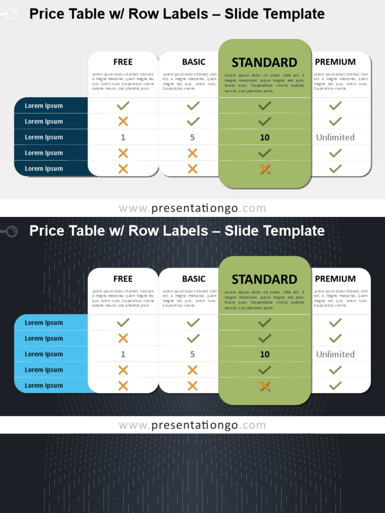 2 0662 Price Table Row Labels PGo 16 - 9 | PDF