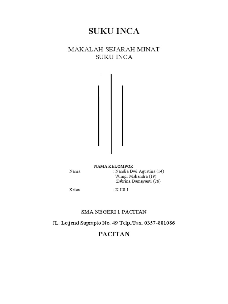 Suku Inca 1 | PDF | Perjalanan