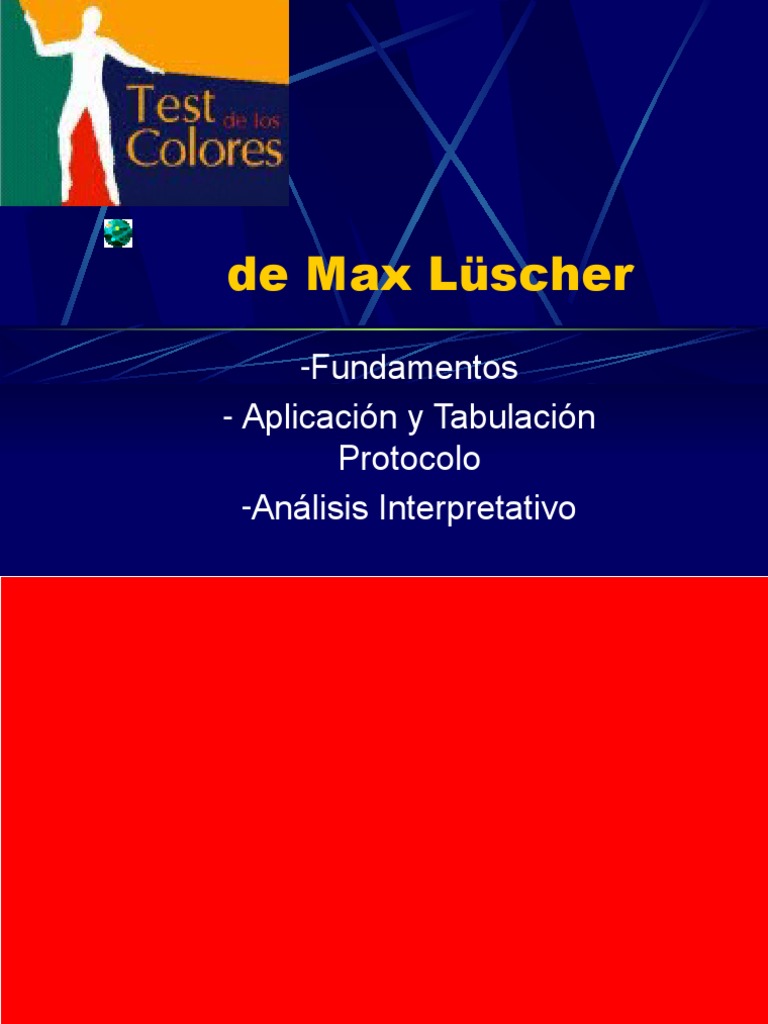 Luscher | PDF | Color | Psicoanálisis