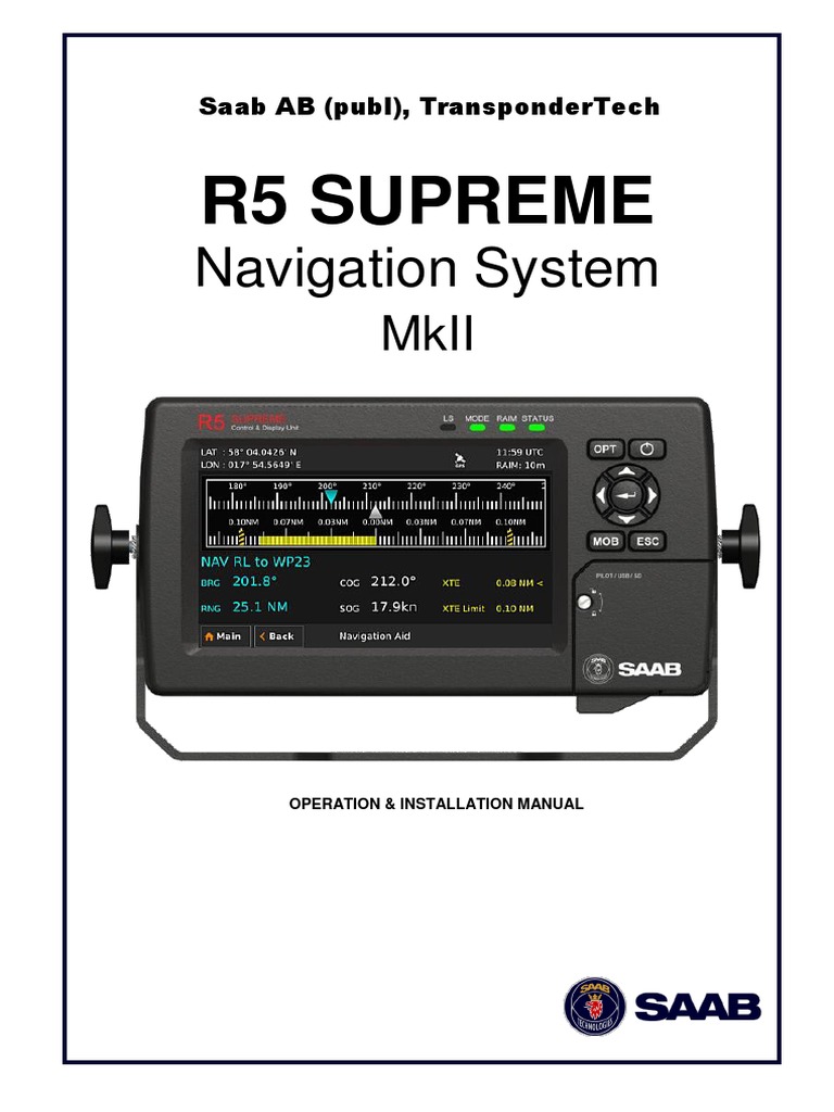 7000 118-383, C1, R5 Supreme Navigation System MkII Manual PDF | PDF ...