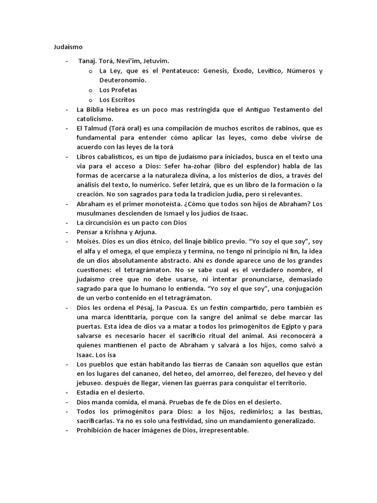 Religiones Comparadas - Judaísmo | Descargar gratis PDF | Tora | Judios y judaísmo