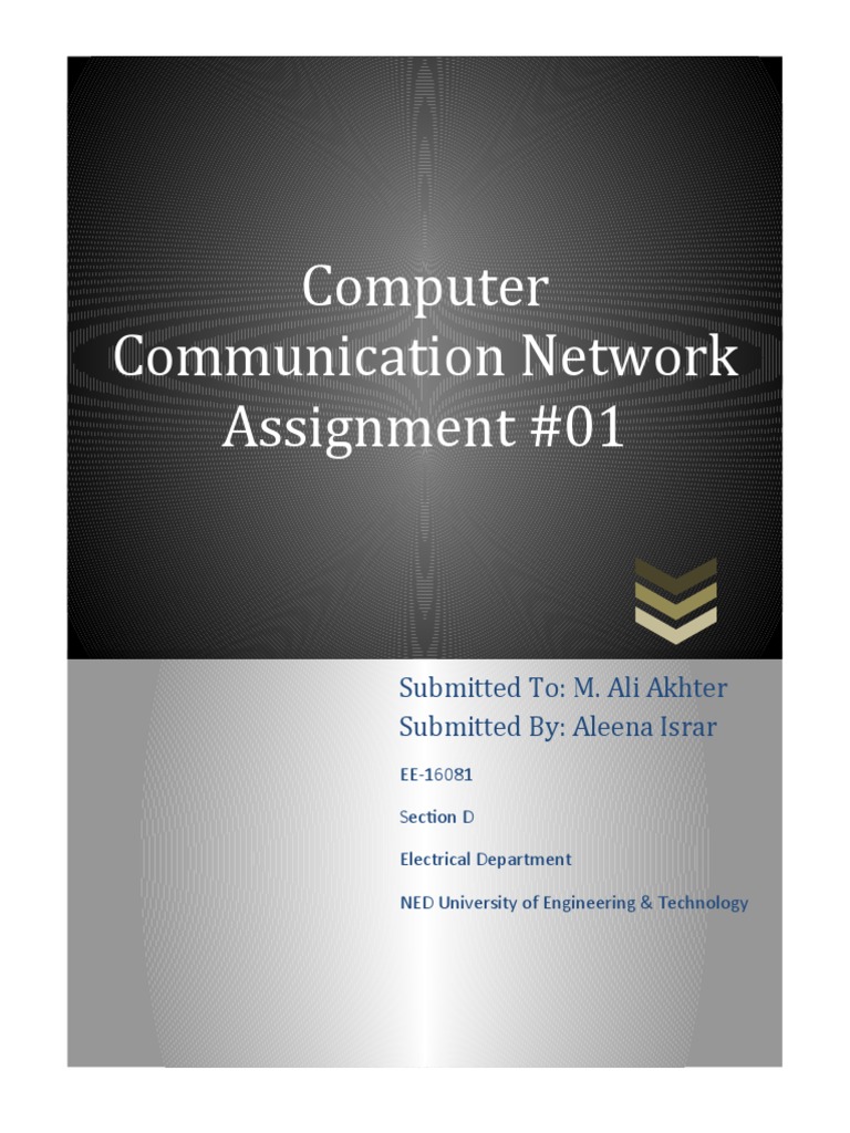 Assignment01 PDF | PDF | Ip Address | Internet Architecture