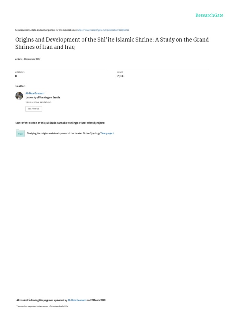 Ali Reza Goudarzi PDF | PDF | Shia Islam | Husayn Ibn Ali