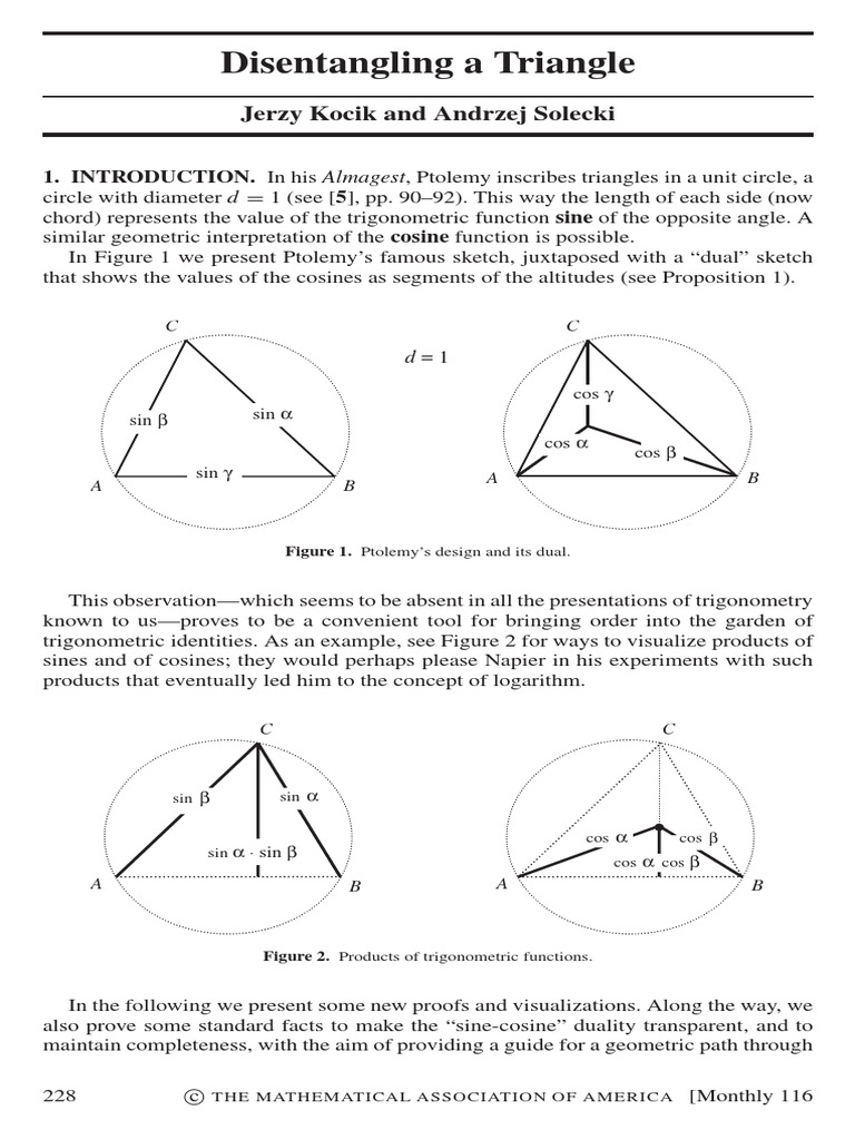 Kocik Solecki Disentangling - A - Triangle Dualidad Analogía PDF | PDF | Triangle ...