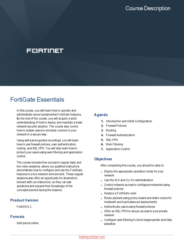 Fortigate Essentials Pdf
