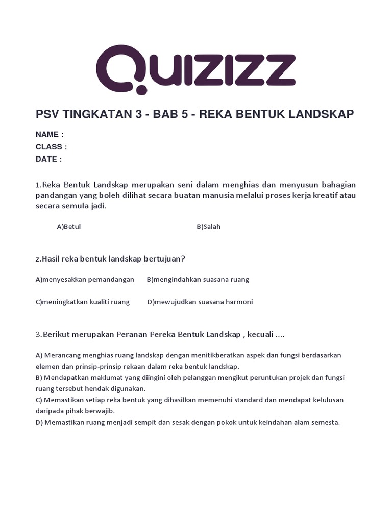 PSV Tingkatan 3 PDF | PDF
