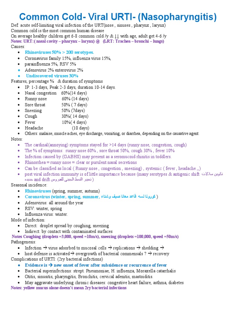 Common Cold | PDF | Common Cold | Influenza