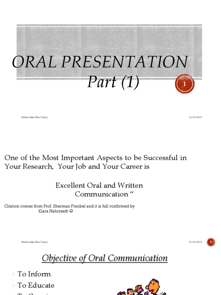 Topic 8 Oral Presentation Part 1 | PDF | Typefaces | Color