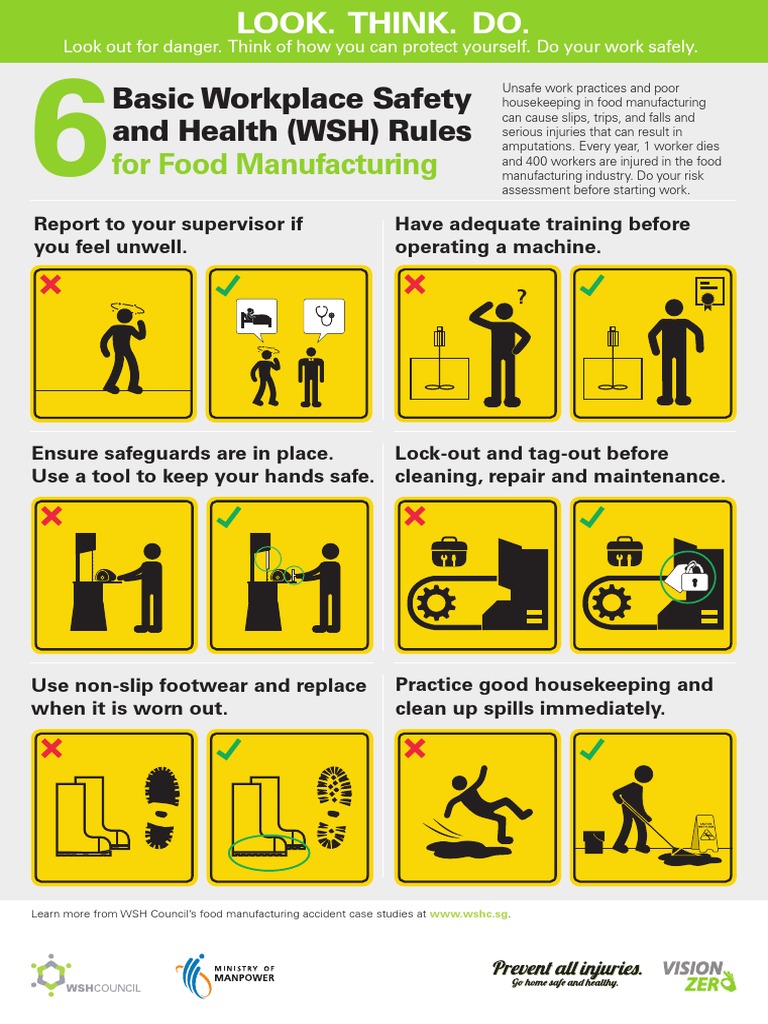 Basic Safety Rules for Food Manufacturing | PDF | Wellness