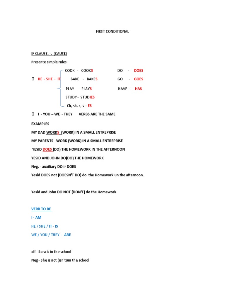 First Conditional Explicación Main | PDF