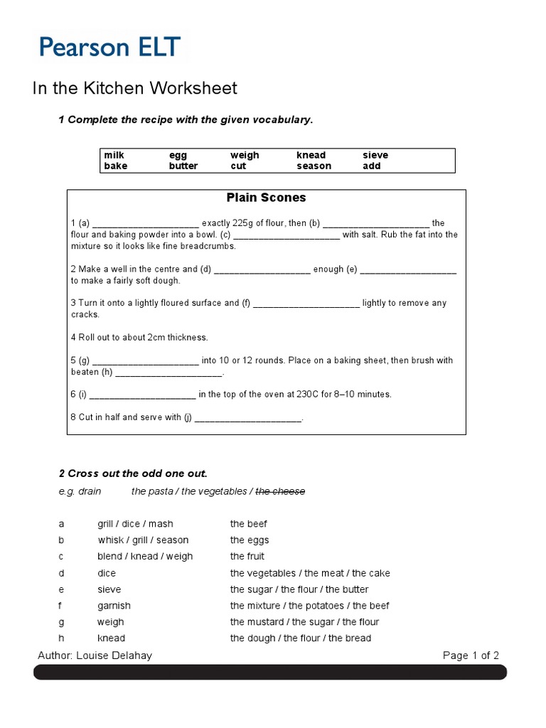GBLAD10000036 in The Kitchen Worksheet | PDF | Scone | Food Ingredients