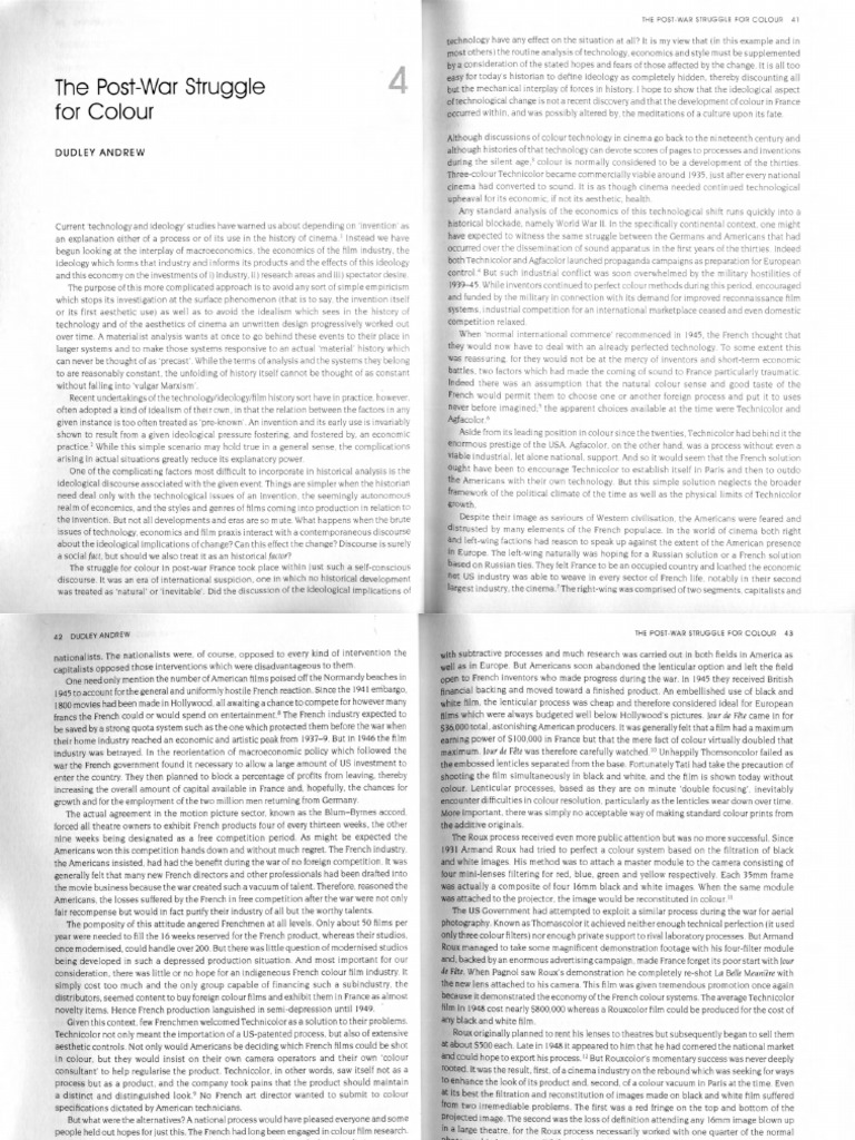 The Post-War Struggle For Color | PDF