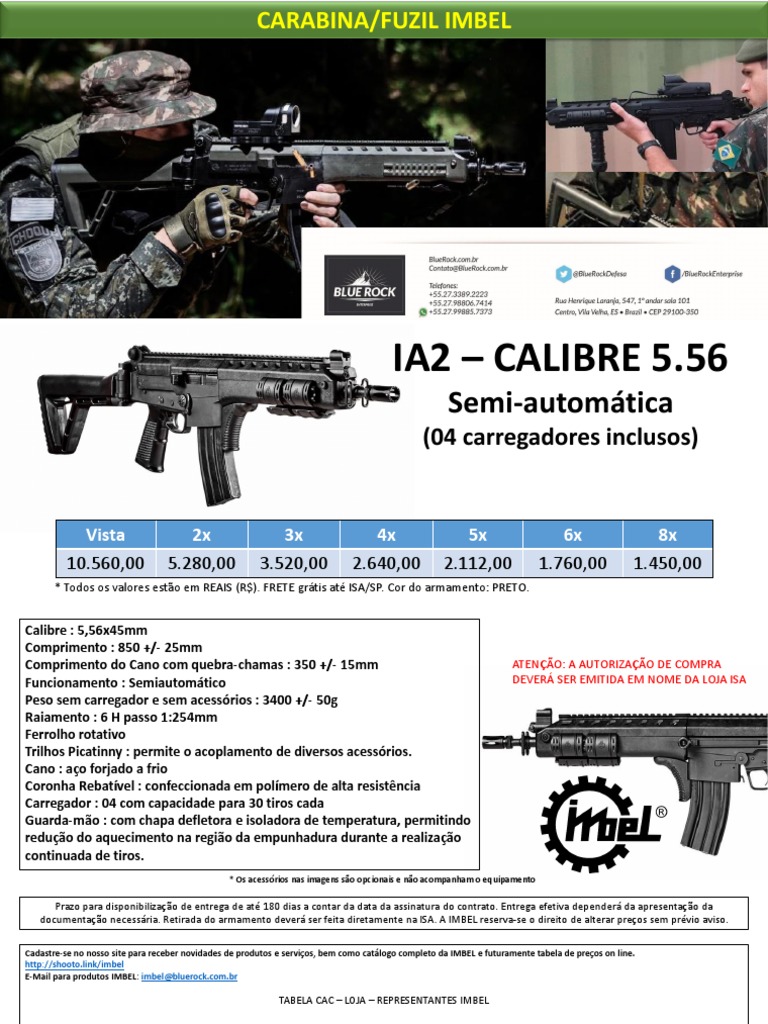 Tabela - Ia2 556 Imbel Cac - 04-05-2020 PDF | PDF