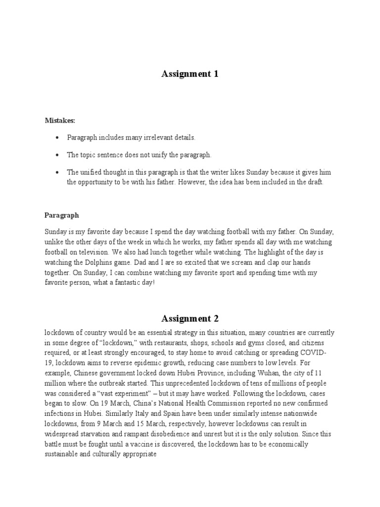Assignment 1 Mistakes Download Free Pdf Nature