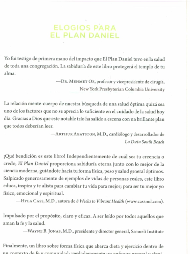 El Plan Daniel | PDF
