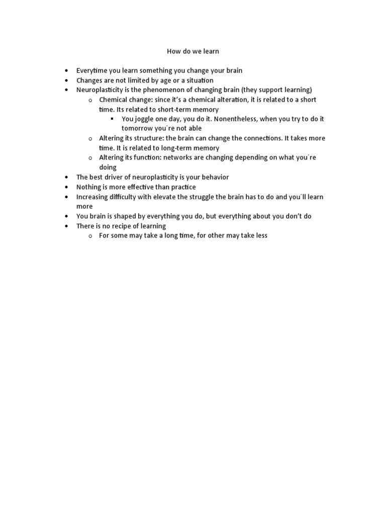 How Do We Learn | PDF