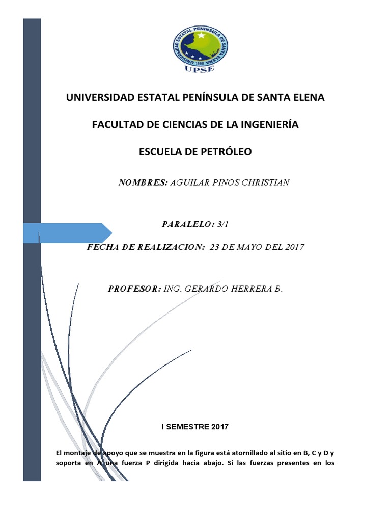 Deber de Estatica 4 | PDF | Ciencia y matemáticas
