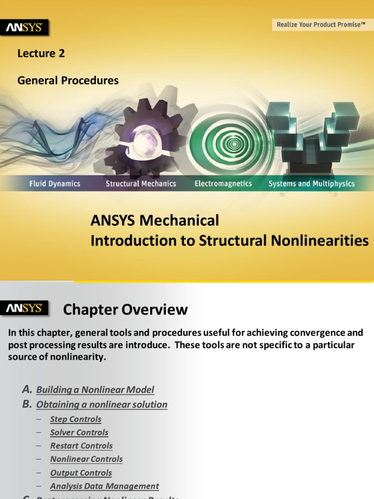 ANSYS Mechanical Introduction To Structural Nonlinearities: General ...