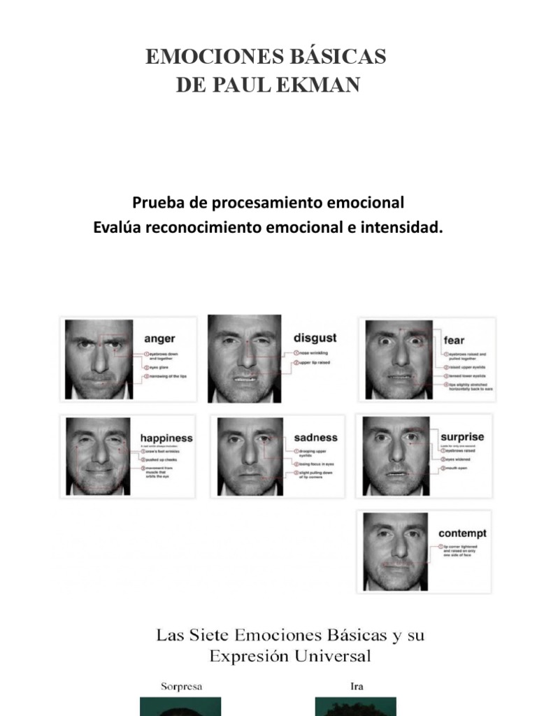 Emociones Básicas De Paul Ekman Pdf