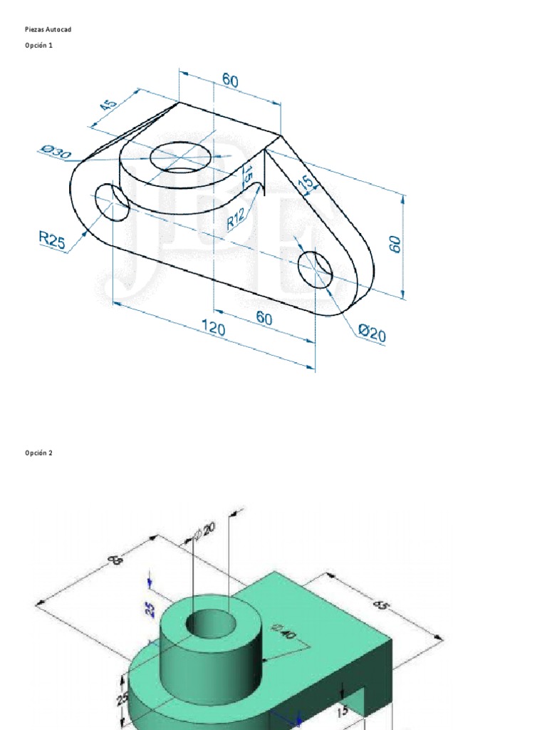 Piezas Autocad | PDF