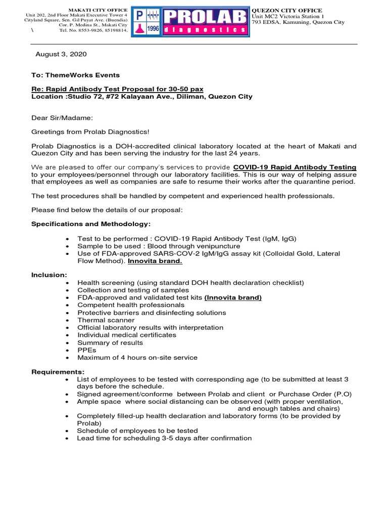 Prolab Diagnostics PDF | Download Free PDF | Clinical Medicine ...