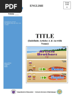 Grade 2 English Module 1 and 2 Final | PDF | Sound | Alphabet