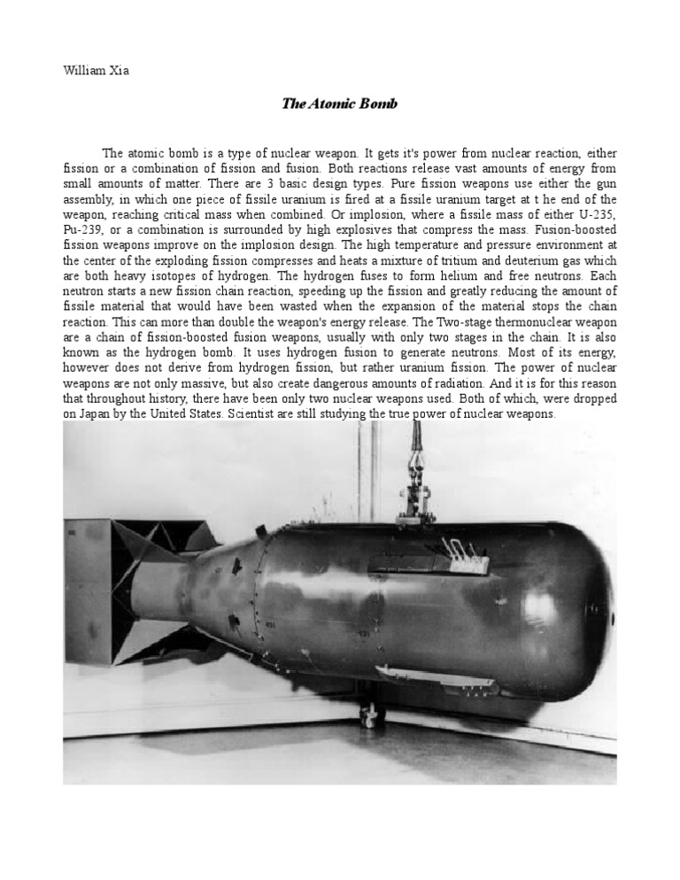 Understanding Atomic Bomb Design | PDF