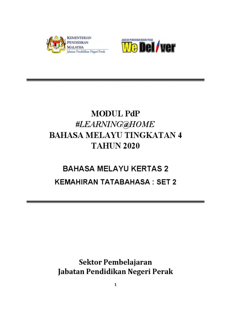 Modul BM Kertas 2 Tatabahasa Set 2 Ting 4 | PDF