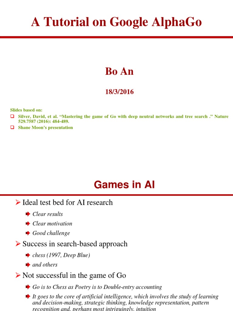 Tutorial - AlphaGo PDF | PDF | Artificial Intelligence | Intelligence ...