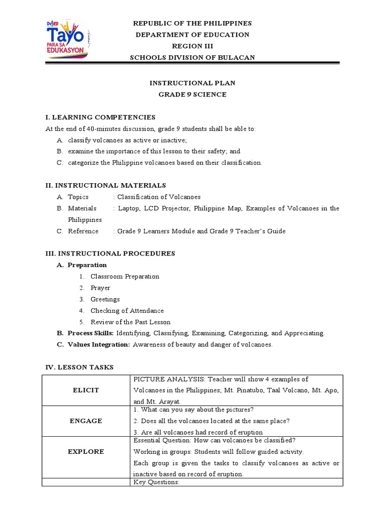 Active and Inactive Volcano LP | PDF | Volcano | Types Of Volcanic ...