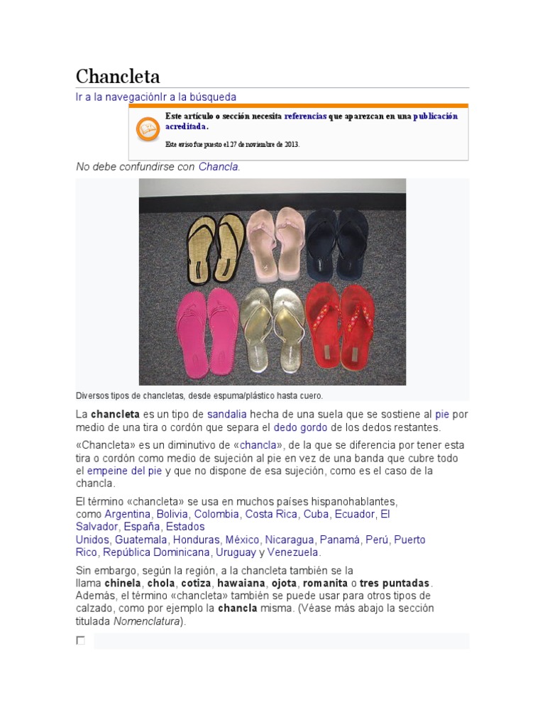Chancleta | PDF | Ropa | Moda