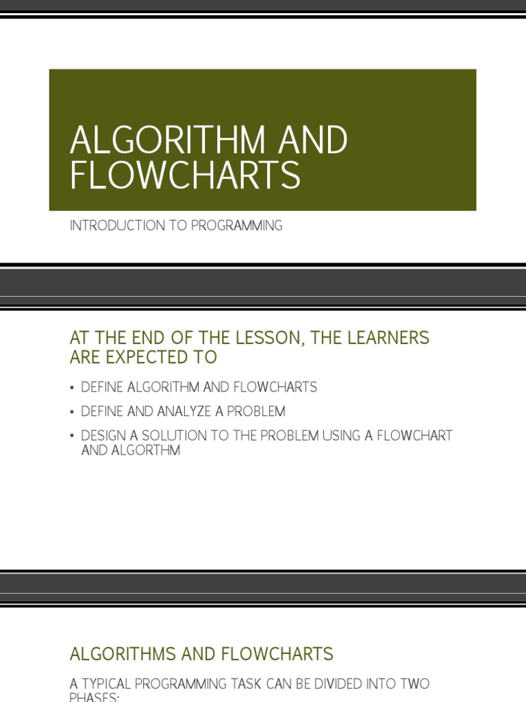 Algorithm and Flowcharts | PDF | Algorithms | Computer Programming Algorithm and Flowcharts | PDF | Algorithms | Computer Programming