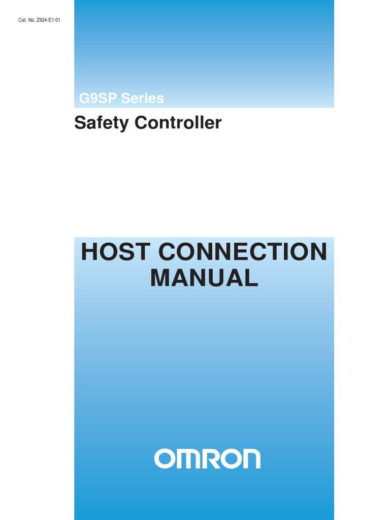 Host Connection Manual: Safety Controller | PDF | Programmable Logic ...