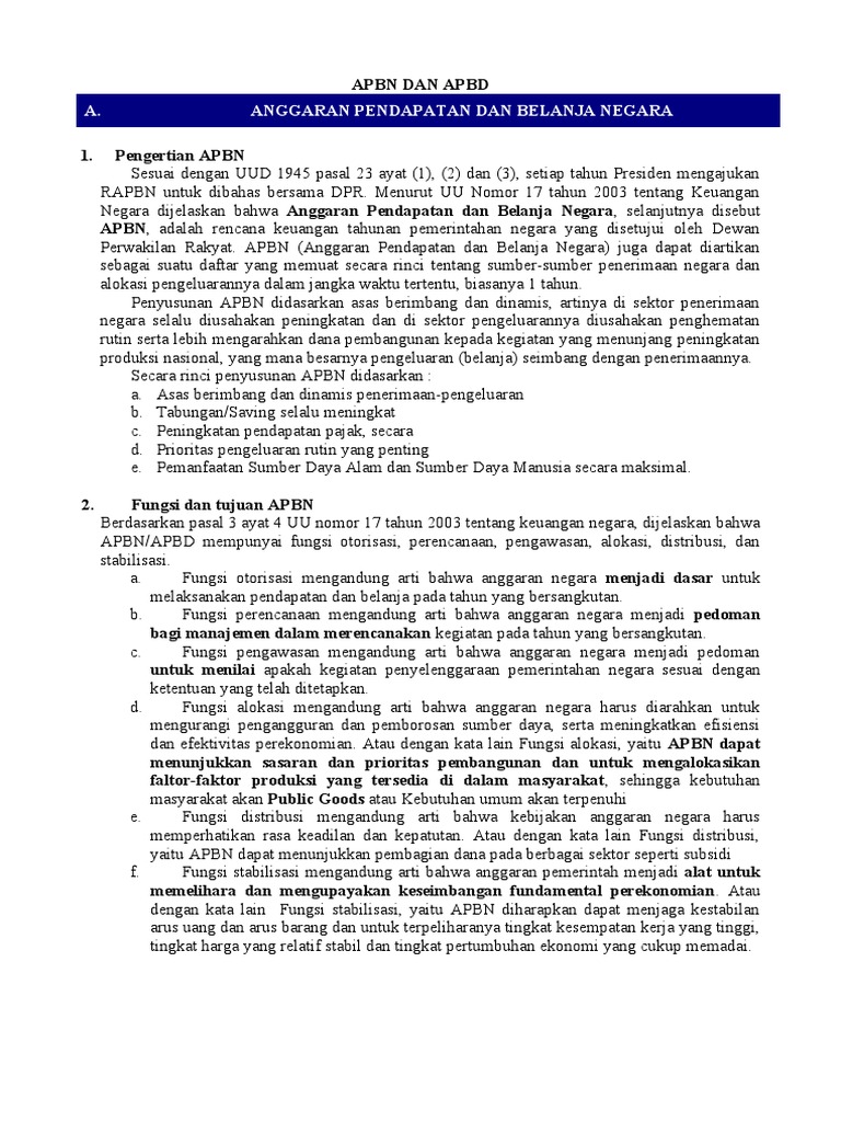 Modul Apbn Dan Apbd | PDF