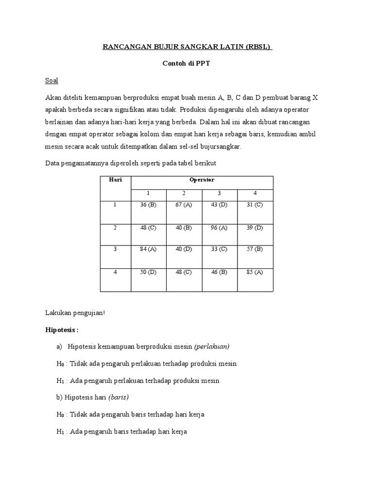 Pembahasan Soal Rancob 1 (RBSL) | PDF