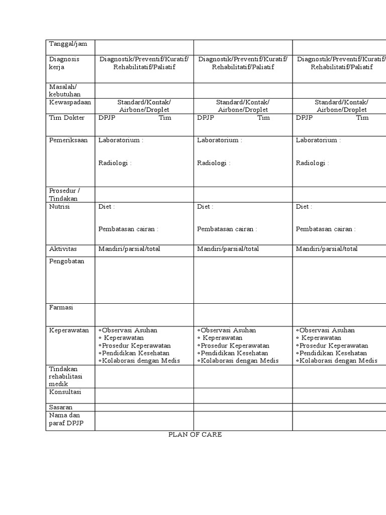 Pap Plan of Care | PDF