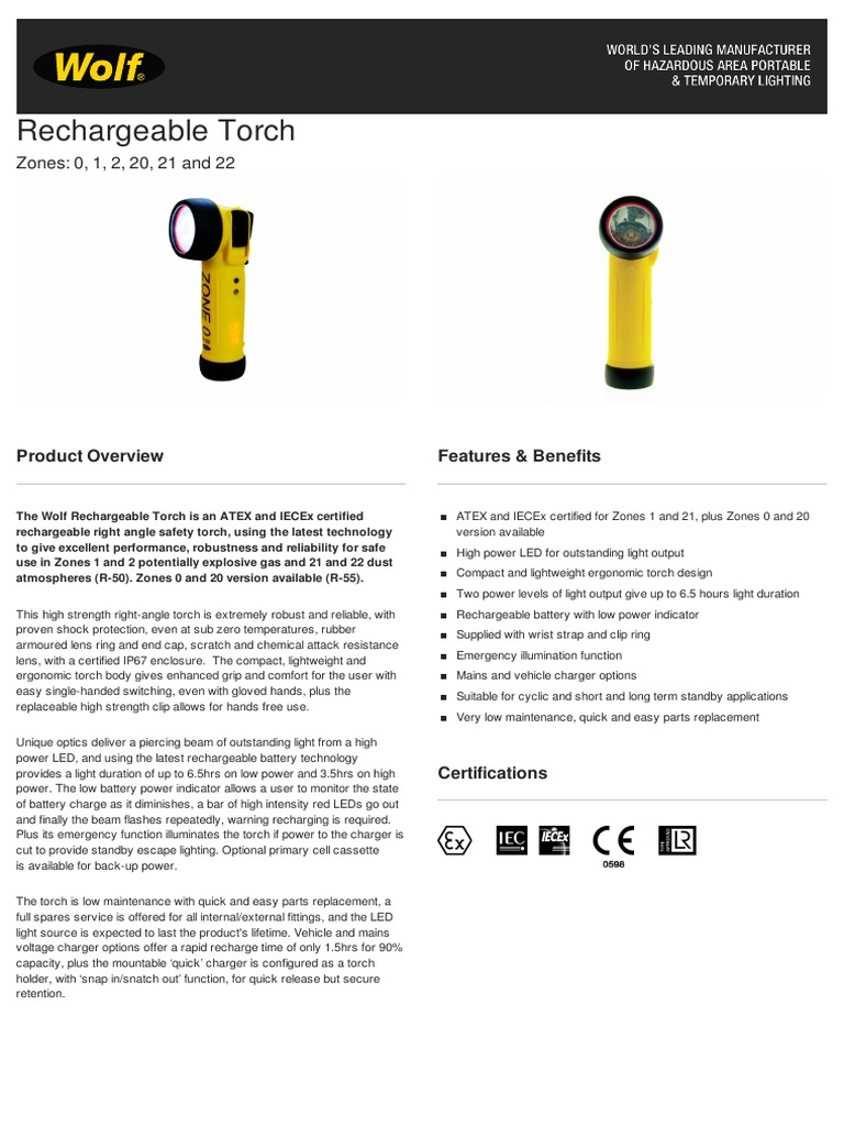 Wolf Safety Lamp Company - Rechargeable Torch | PDF | Flashlight ...