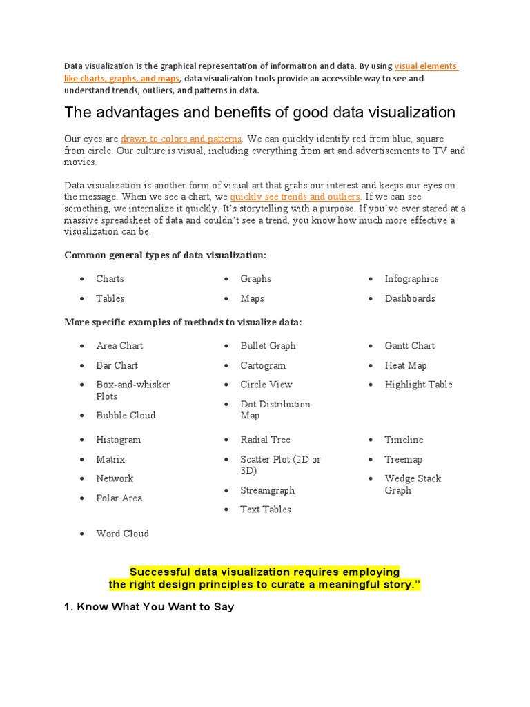 The Advantages and Benefits of Good Data Visualization: Drawn To Colors ...