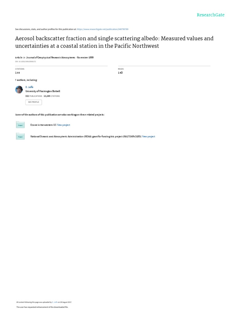 Anderson Et Al-1999 | PDF | Particulates | Applied And ...