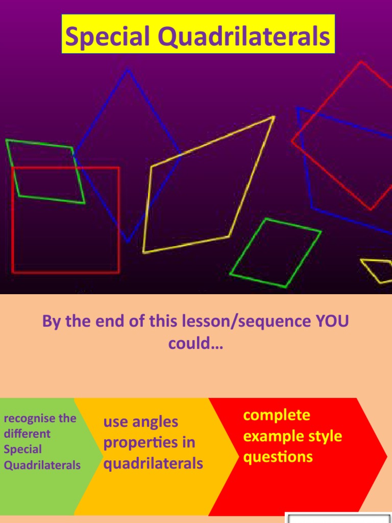 Understanding Special Quadrilaterals | PDF | Geometric Shapes ...