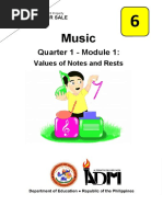 1st QUARTER MODULE GRADE 4 | PDF | Rhythm | Rhythm And Meter