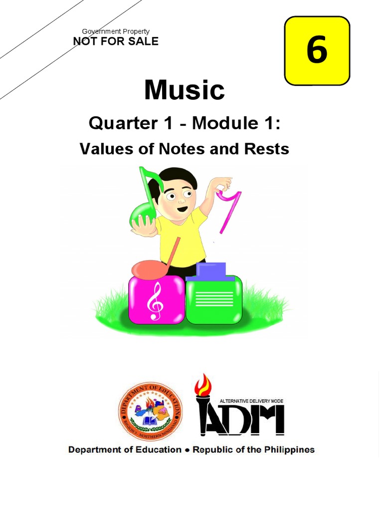 Music: Quarter 1 - Module 1 | PDF | Rhythm | Musical Notation