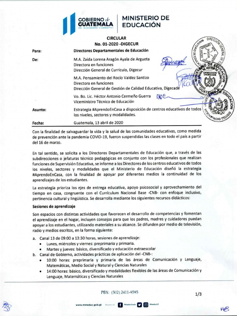 Circular No. 01-2020 | PDF