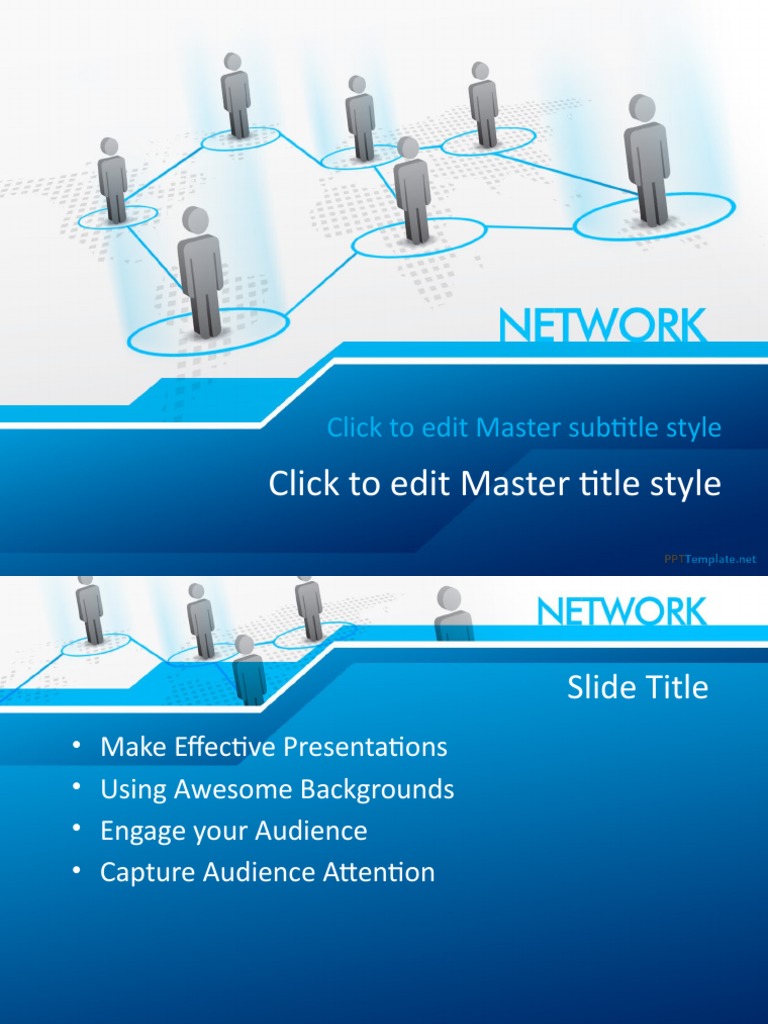 Network PPT Template 0001 | PDF