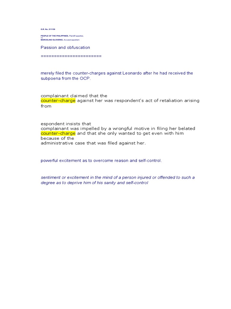 Counter Charge Notes | PDF