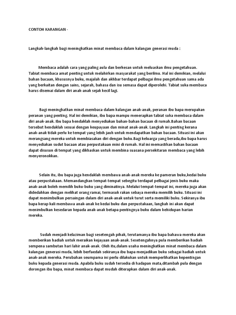 Contoh Karangan | PDF