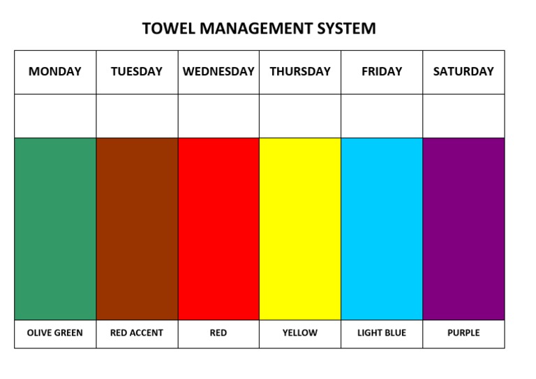 Towel Management in Common Places | PDF