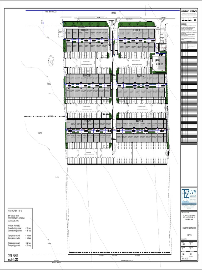 Block A Block B: Site Plan Scale 1: 250 | PDF