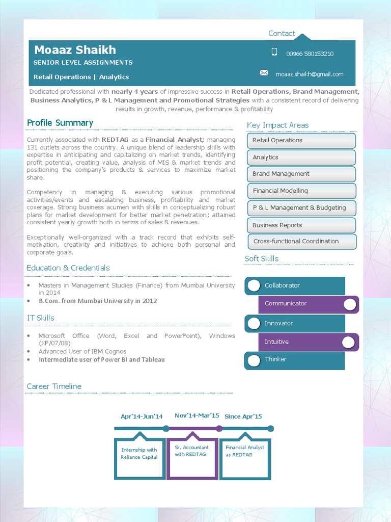 Resume - Moaaz Shaikh (Financial Analyst) | PDF | Financial Analyst | Analytics